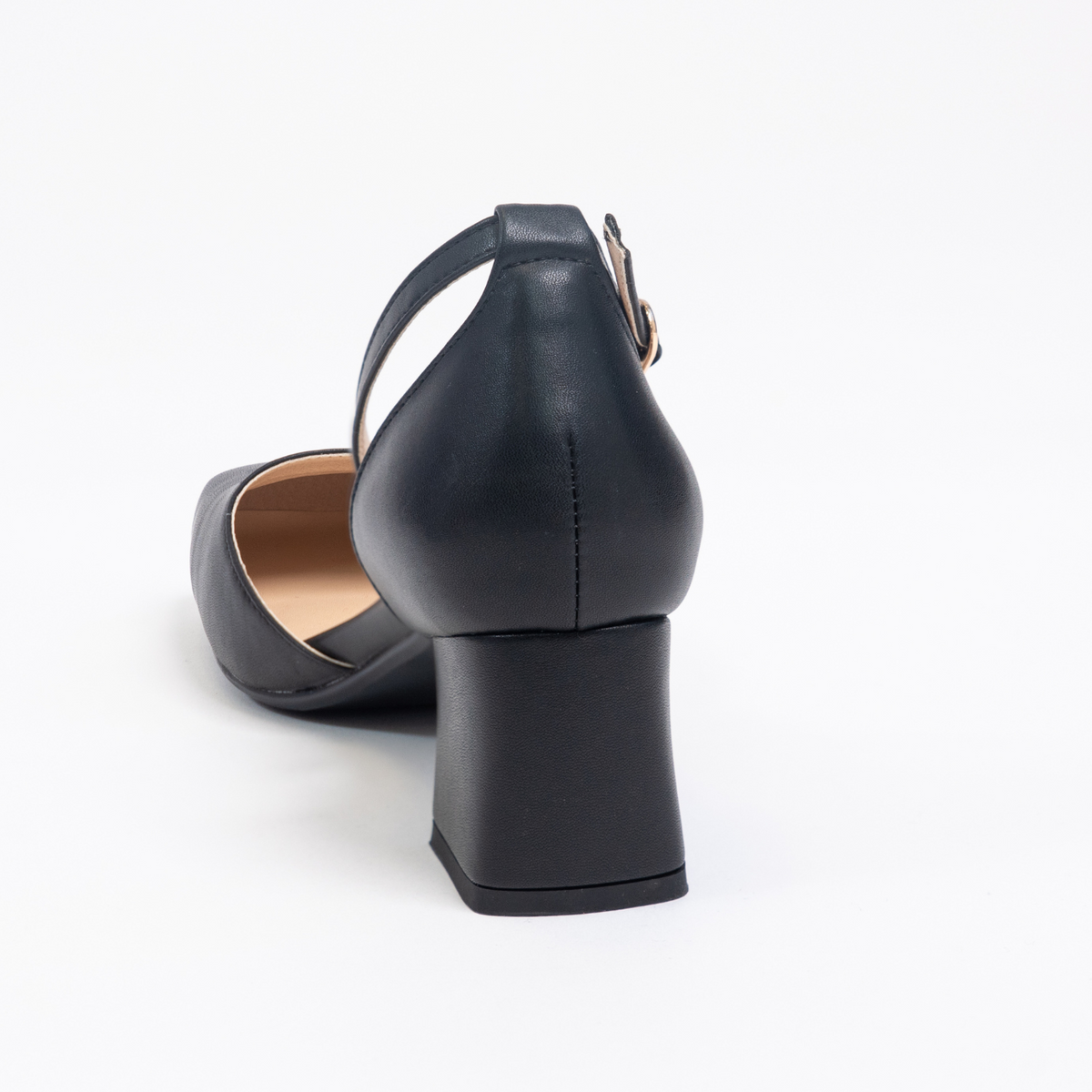 Marie block heel big size women's shoes – Trèsolz